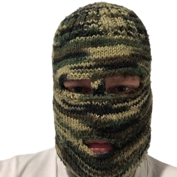 Vintage | Accessories | Vintage Camo Balaclava | Poshmark